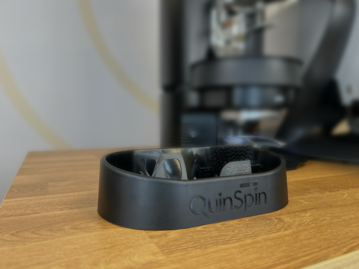 QuinSpin 2.0 HD coffee PORTAFILTER CLEANER | ALMENHAZ COFFEE